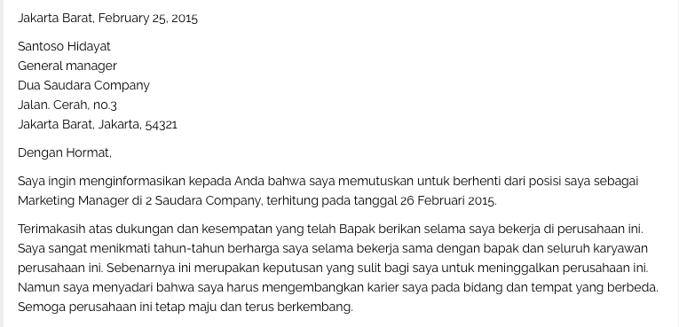 SURAT TANDA TERIMA KASIH (formal dan informal)