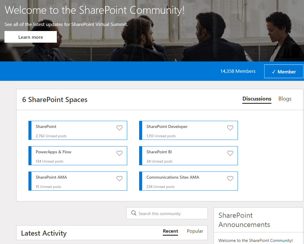 SharePoint Communication Sites Resource Collection